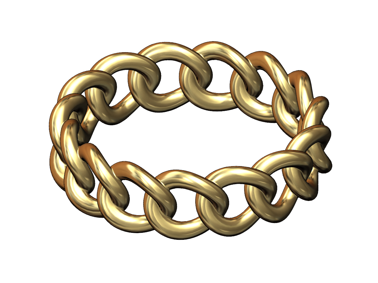 STL file Basic chain link band US sizes 5to9 3D print model 🔗・3D ...