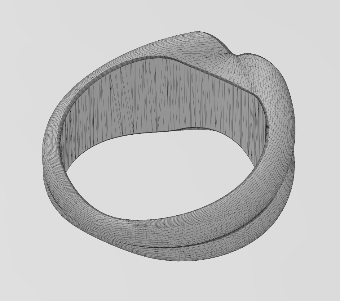 STL file Rounded corners engravable signet ring Us sizes 7to10 3D print ...