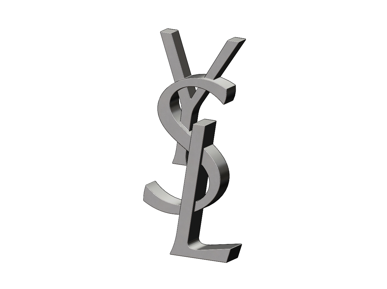 👜 Yves saint laurent logo replica 3D print model・ STL File for ・Cults