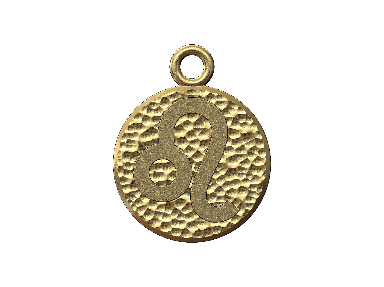 STL file Leo sign coin pendant and charm 3D print model ♌ (3MF)・3D ...