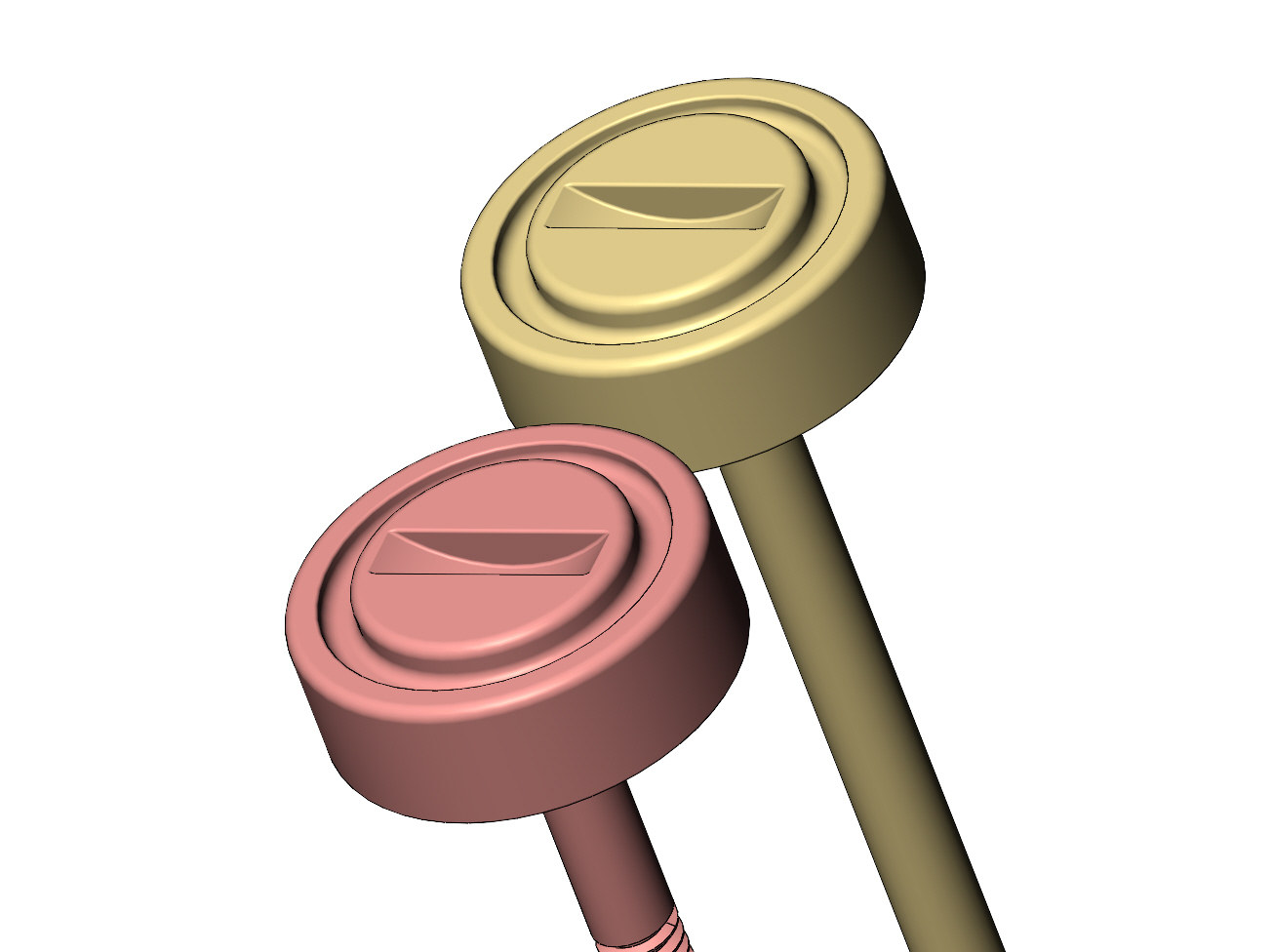 STL file Screw motif stud earring 3D print model 💍 (3MF and STEP)・3D ...