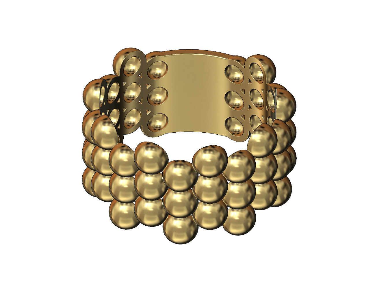 STL file Large caviar bubble statement ring 3D print model 💍 (3MF)・3D printer model to download ...