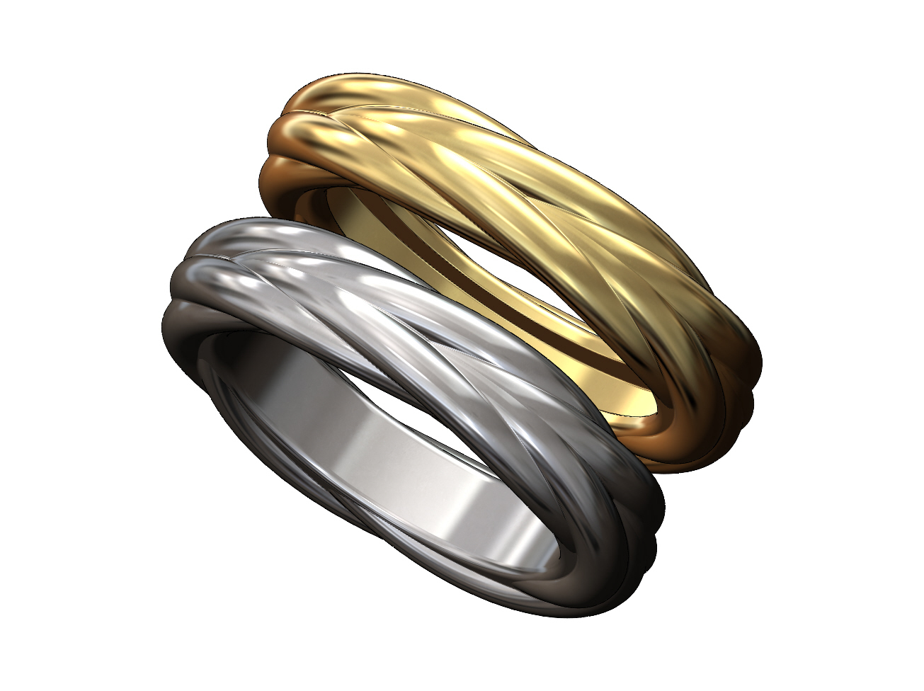 STL file Classic double braided rope ring 3D print model 💍 (3MF and ...