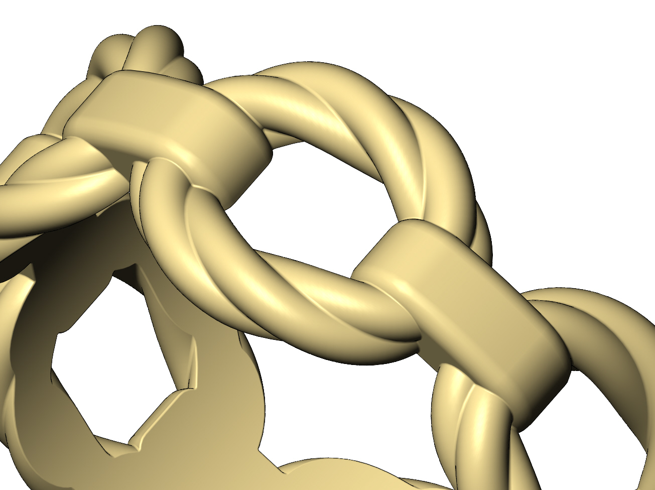 Fichier STL Modèle d'impression 3D d'un anneau à maillons de chaîne en ...