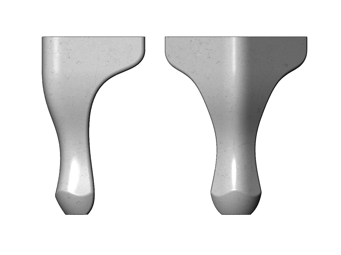 STL file Antique Queen Anne Leg and Feet Relief 3D print model 👸・3D ...