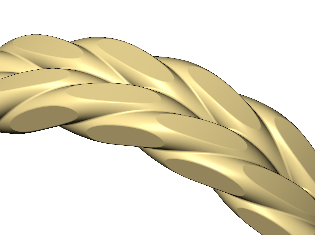 💍 Double wire faceted band 3D print model・ STL File for ・Cults