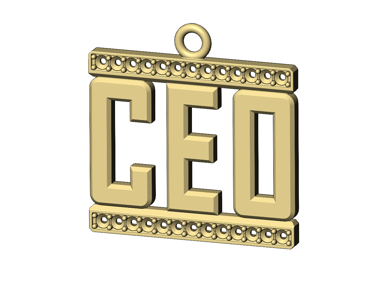 Файл STL Small CEO Diamond pendant and charm 3D print model 🤏・Дизайн 3D ...