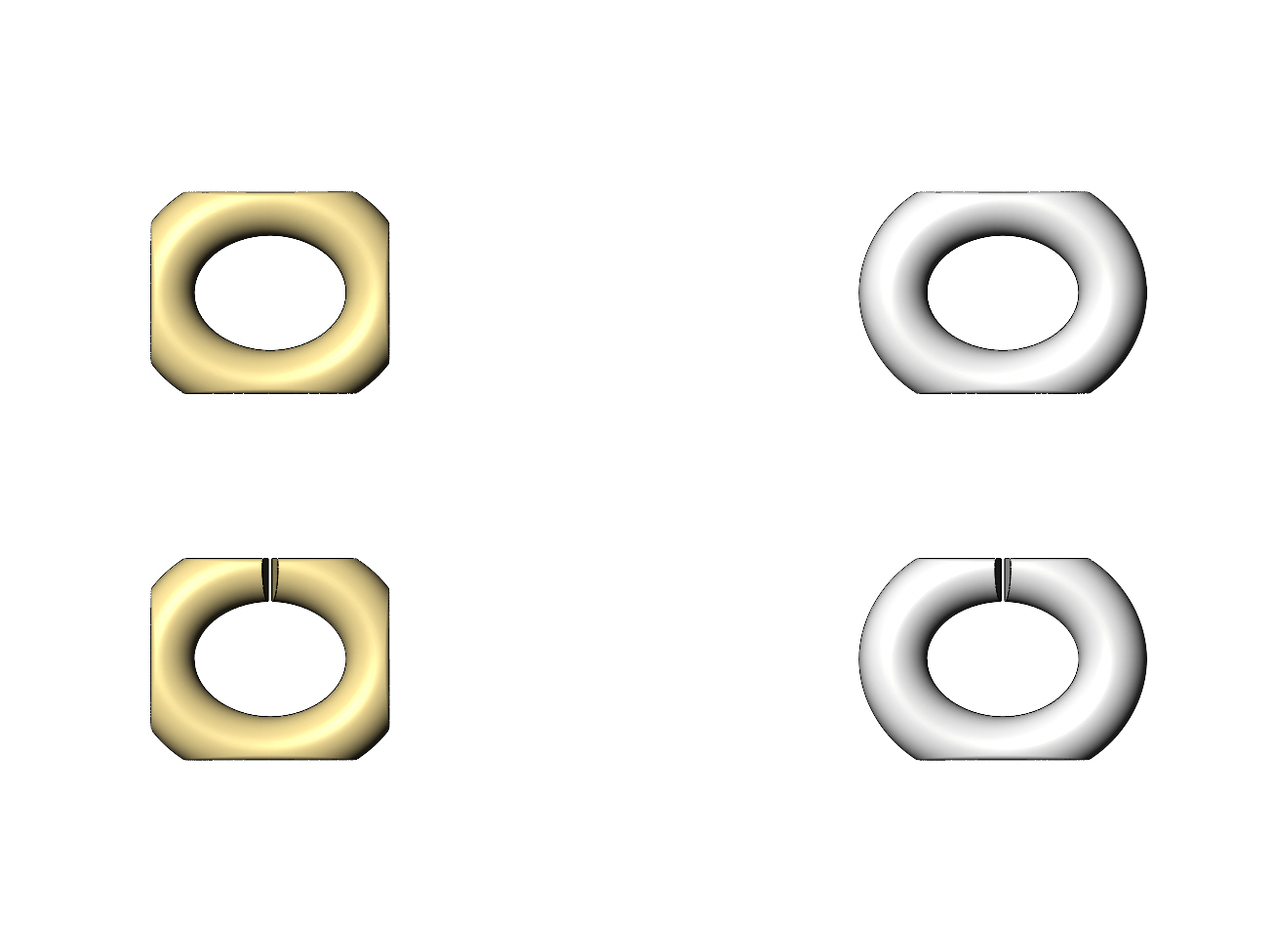 🤏 Faceted small bracelet and chain link 3D print model・ STL File for ・Cults