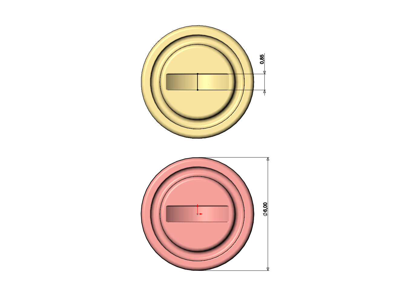 STL file Screw motif stud earring 3D print model 💍 (3MF and STEP)・3D ...