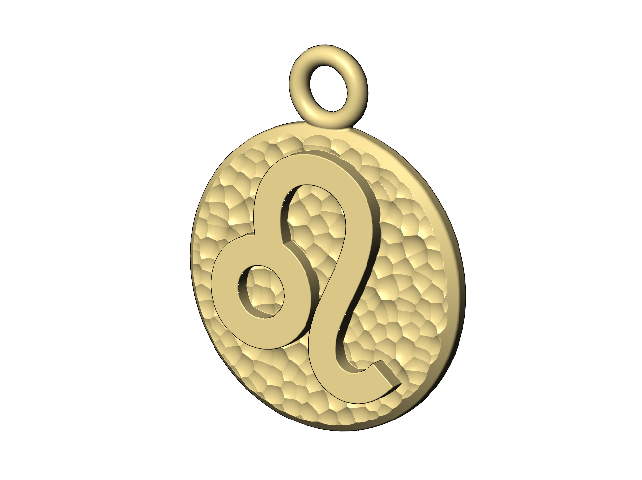 STL file Leo sign coin pendant and charm 3D print model ♌ (3MF)・3D ...
