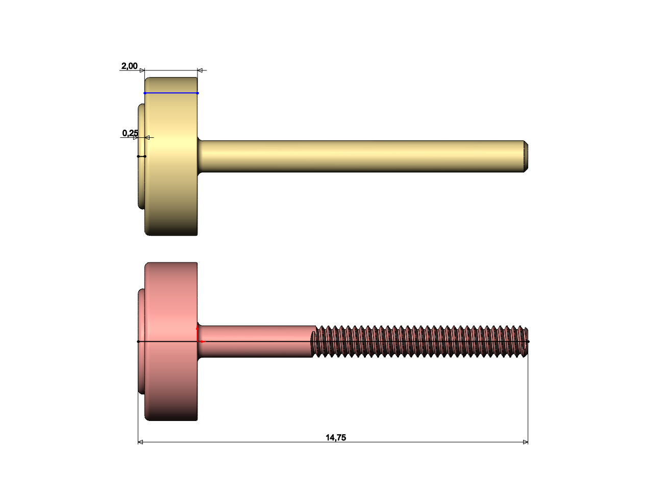 STL file Screw motif stud earring 3D print model 💍 (3MF and STEP)・3D ...