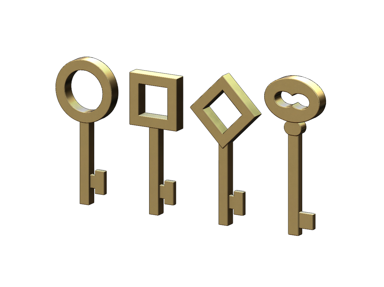 STL file Mix of 12 Key pendants and charms 3D print model 🔑・3D ...