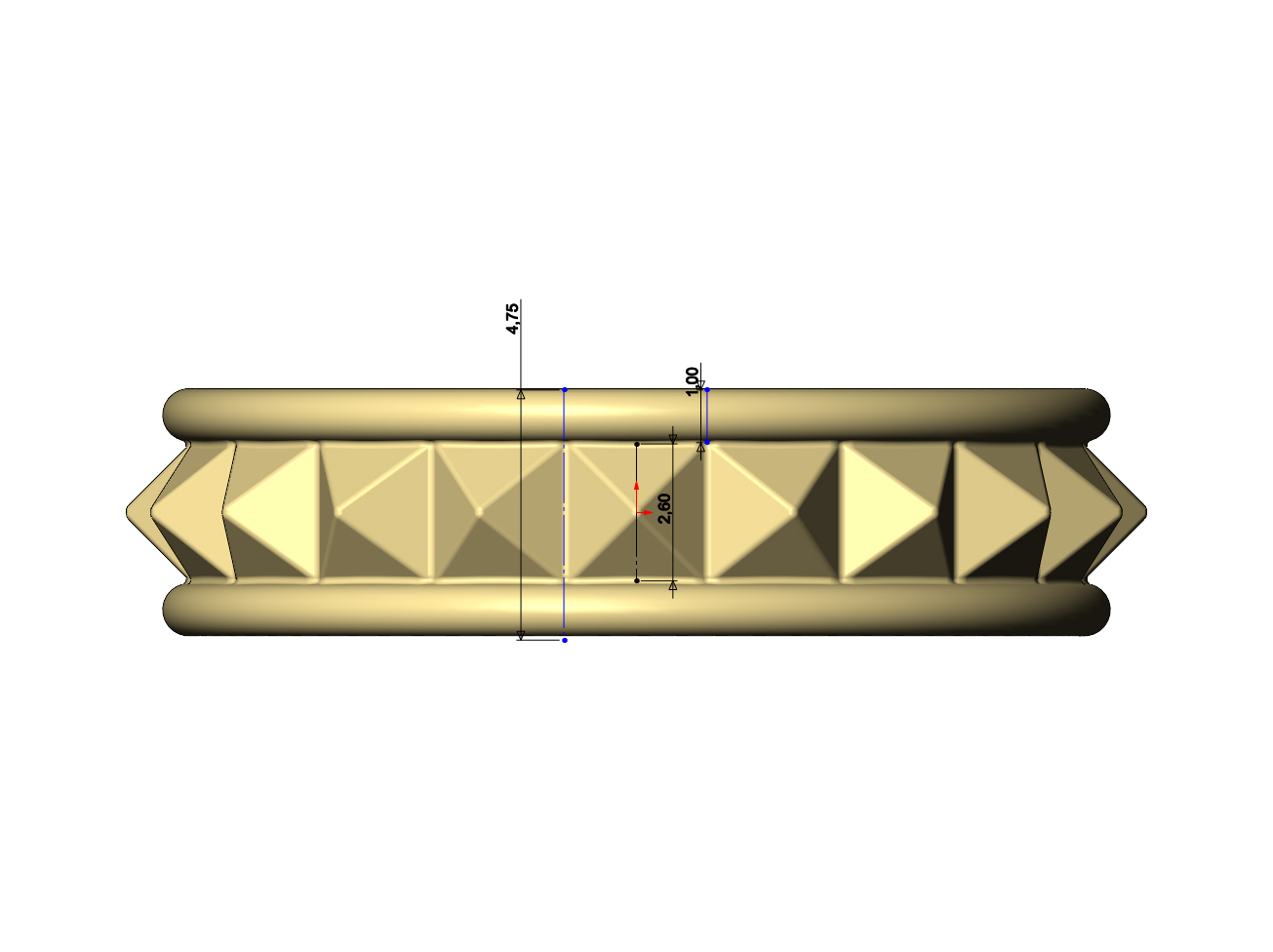 STL file Pyramid motif band 3D print model 💍 (3MF and STEP)・3D ...