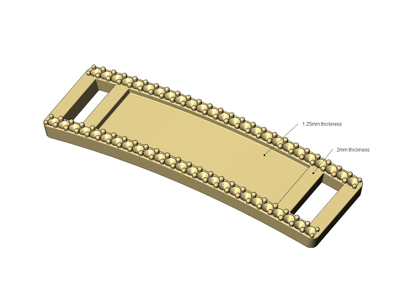 STL file Diamond ID rectangular bracelet plate 3D print model 💎・3D ...