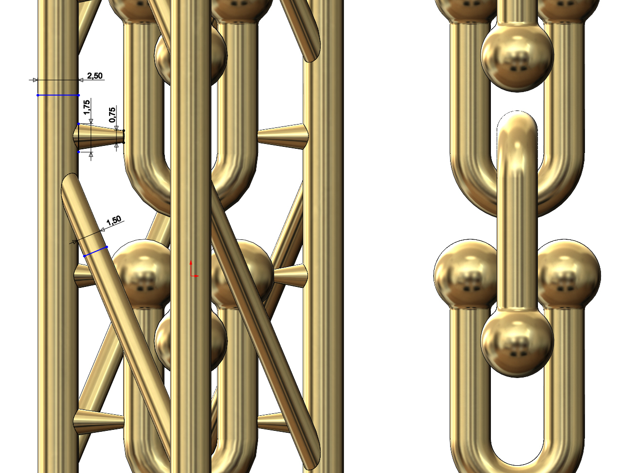 STL file Hardware chain links for bracelete pendants and necklace 3D ...