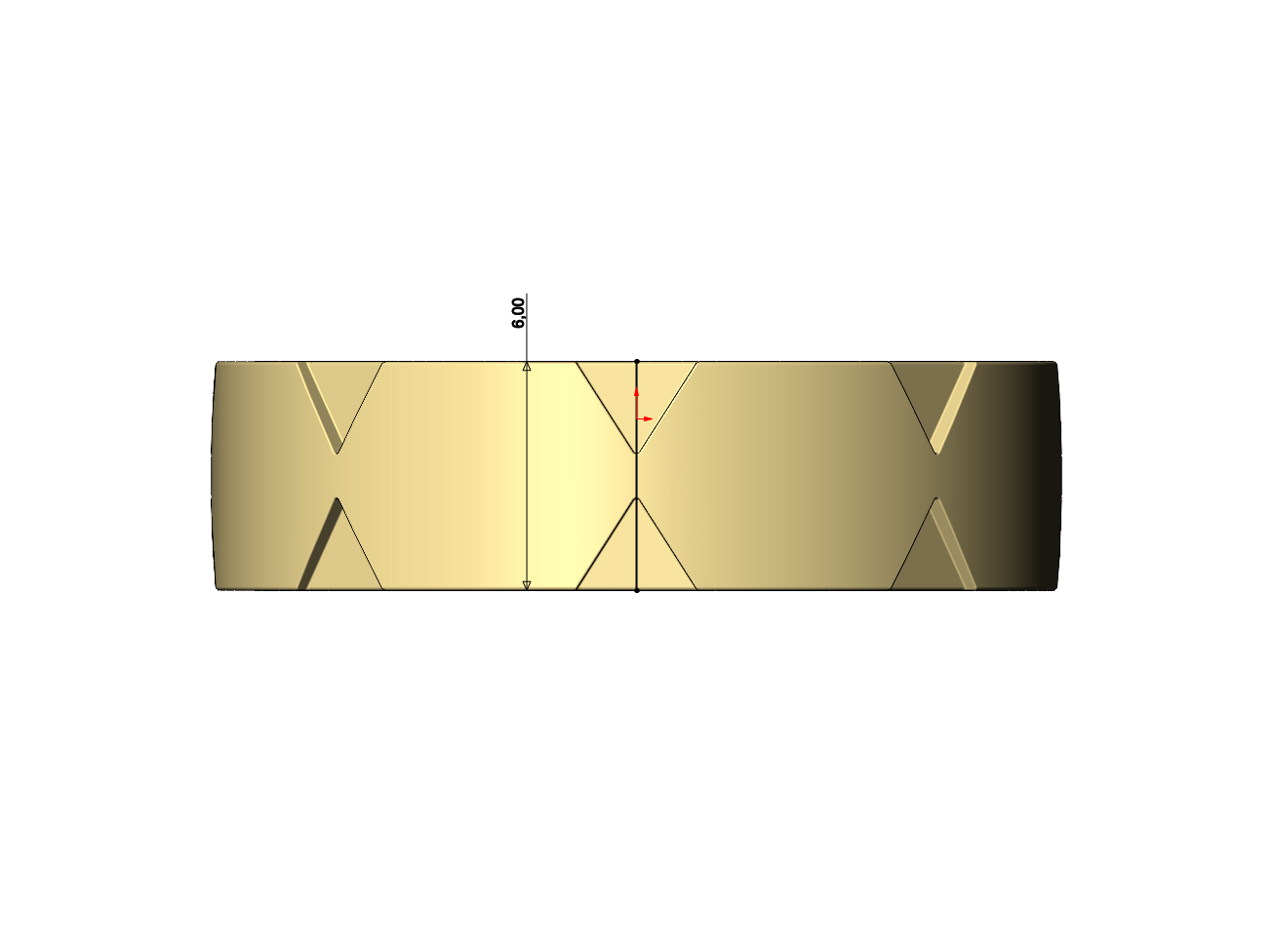 STL file Double triangular pockets band US sizes 5to9 3D print model 💍 ...