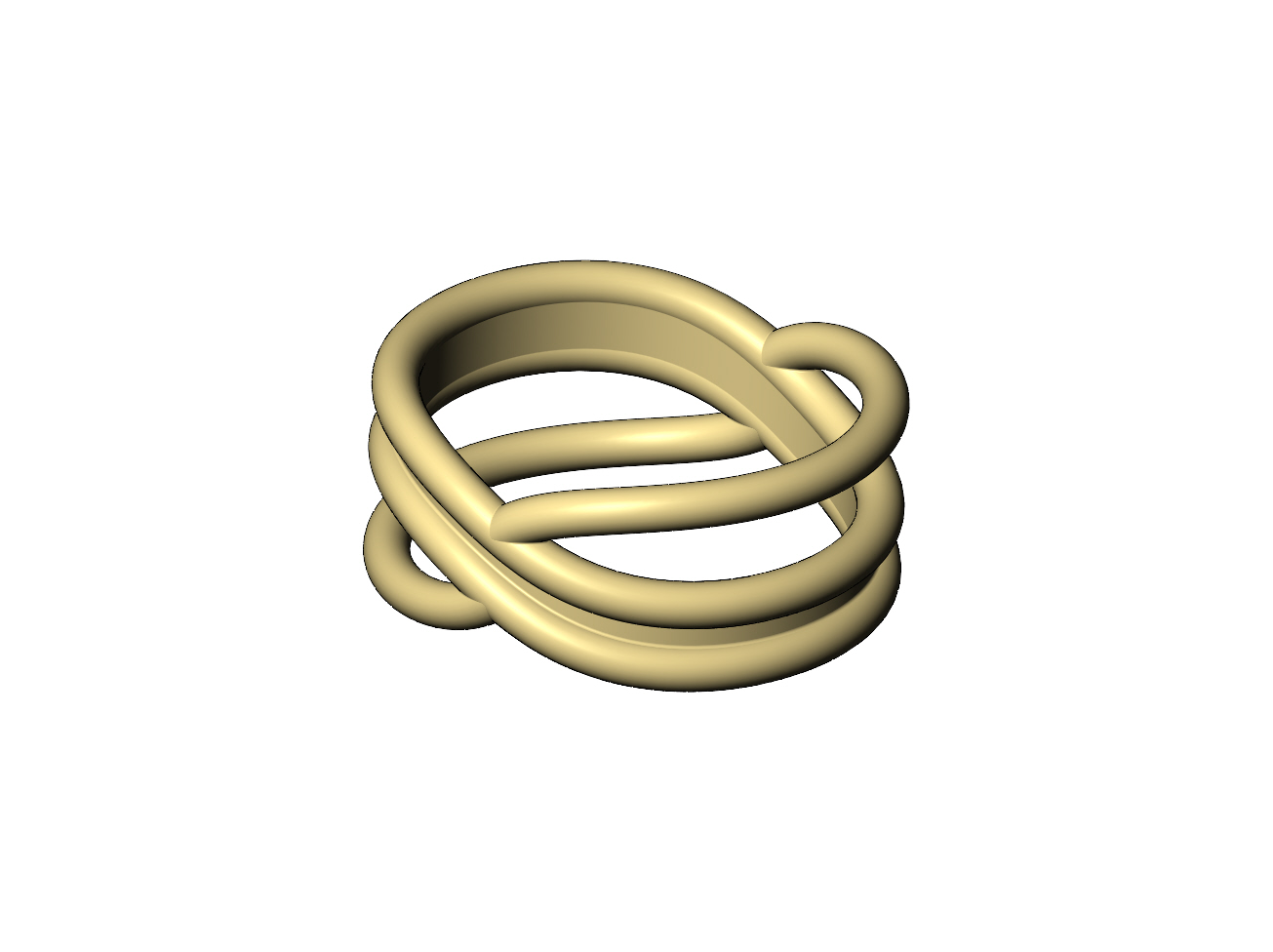 STL file Curved wire fashion band US sizes 5to9 3D print model 💍 ...