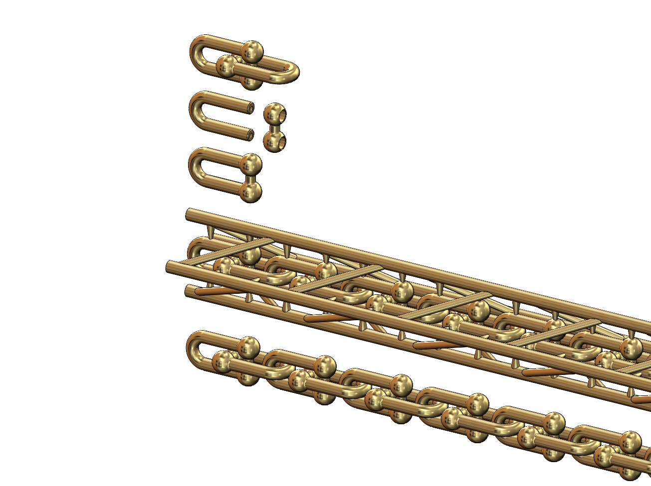 STL file Hardware chain links for bracelete pendants and necklace 3D ...