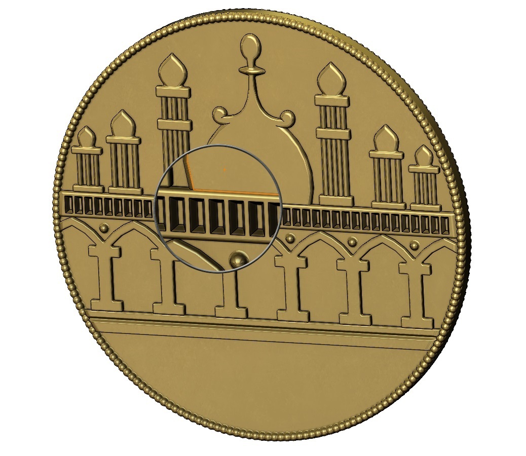 👴 Old Islamic Coin 3D print model・ STL File for ・Cults