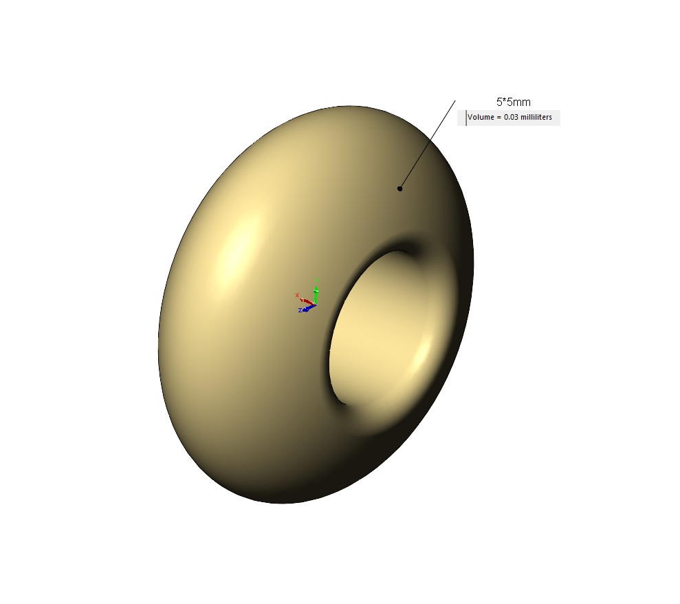 STL file Elliptical bead and bracelet charm sizes 5to8mm 3D print model ...