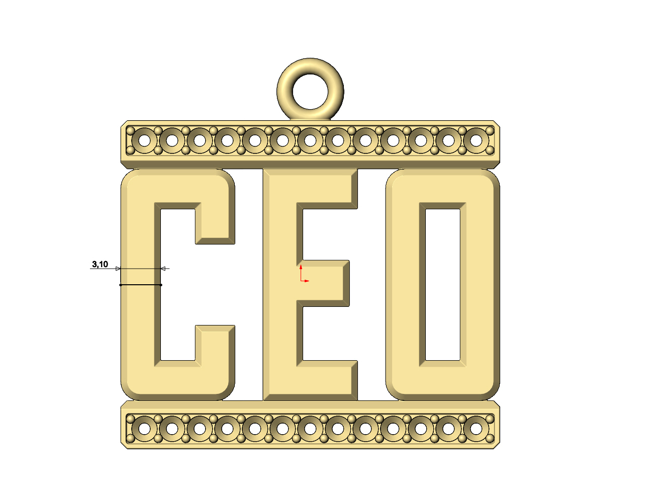 Файл STL Small CEO Diamond pendant and charm 3D print model 🤏・Дизайн 3D ...