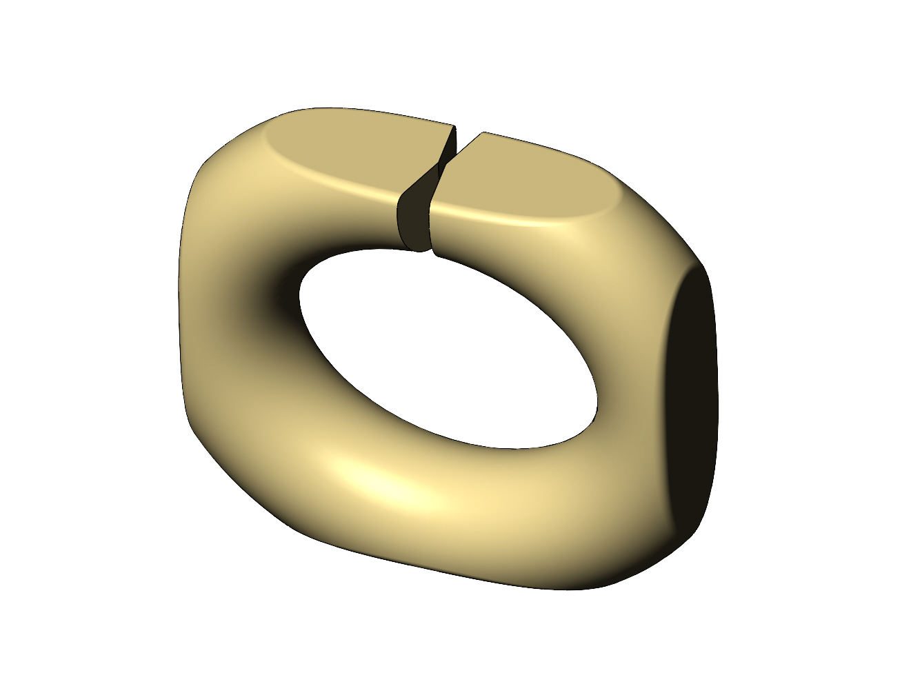 🤏 Faceted small bracelet and chain link 3D print model・ STL File for ・Cults