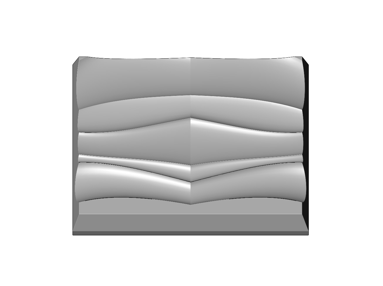 STL file Abstract wave pattern relief 3d wall panel N01 3D print model ...