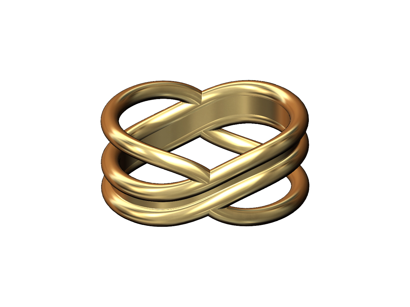 STL file Curved wire fashion band US sizes 5to9 3D print model 💍 ...