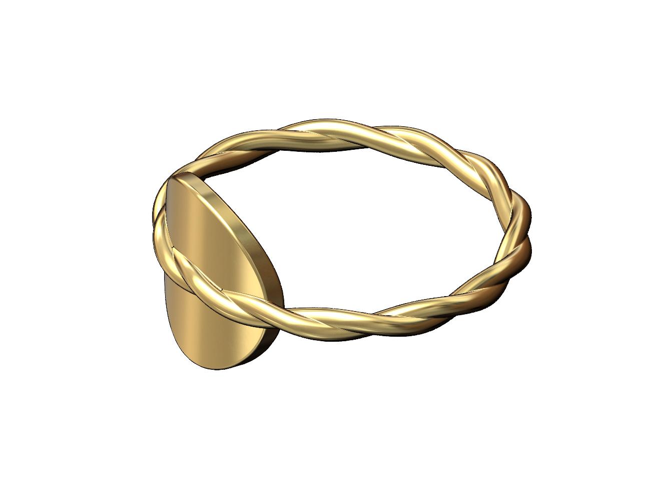 🪙 Braided rope coin ring US sizes 5to9 3D print model・ STL File for ・Cults