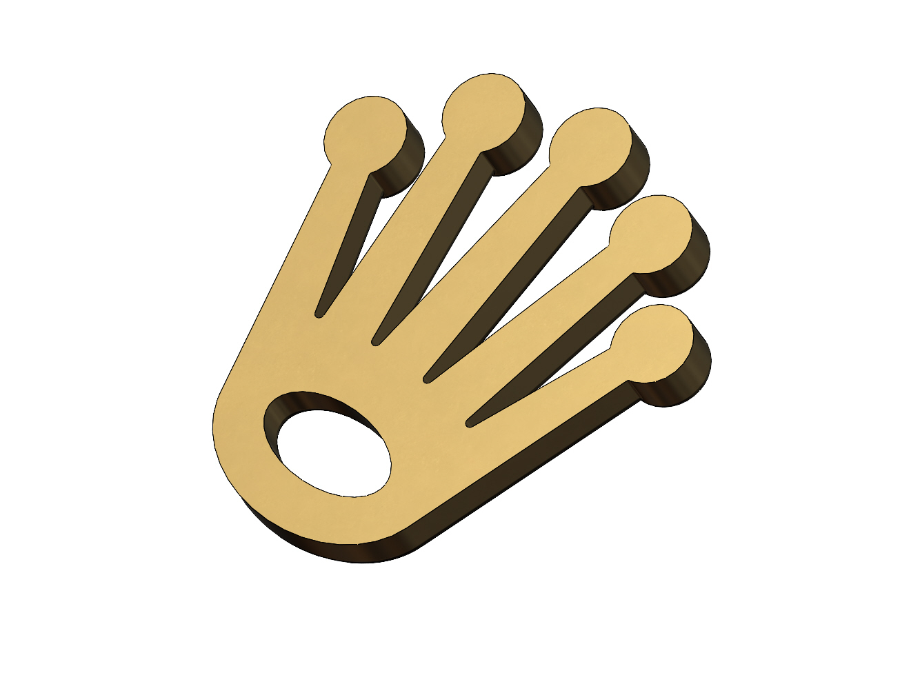 Datei STL Rolex crown logo replica 3D print model 👑 (3MF und STEP ...