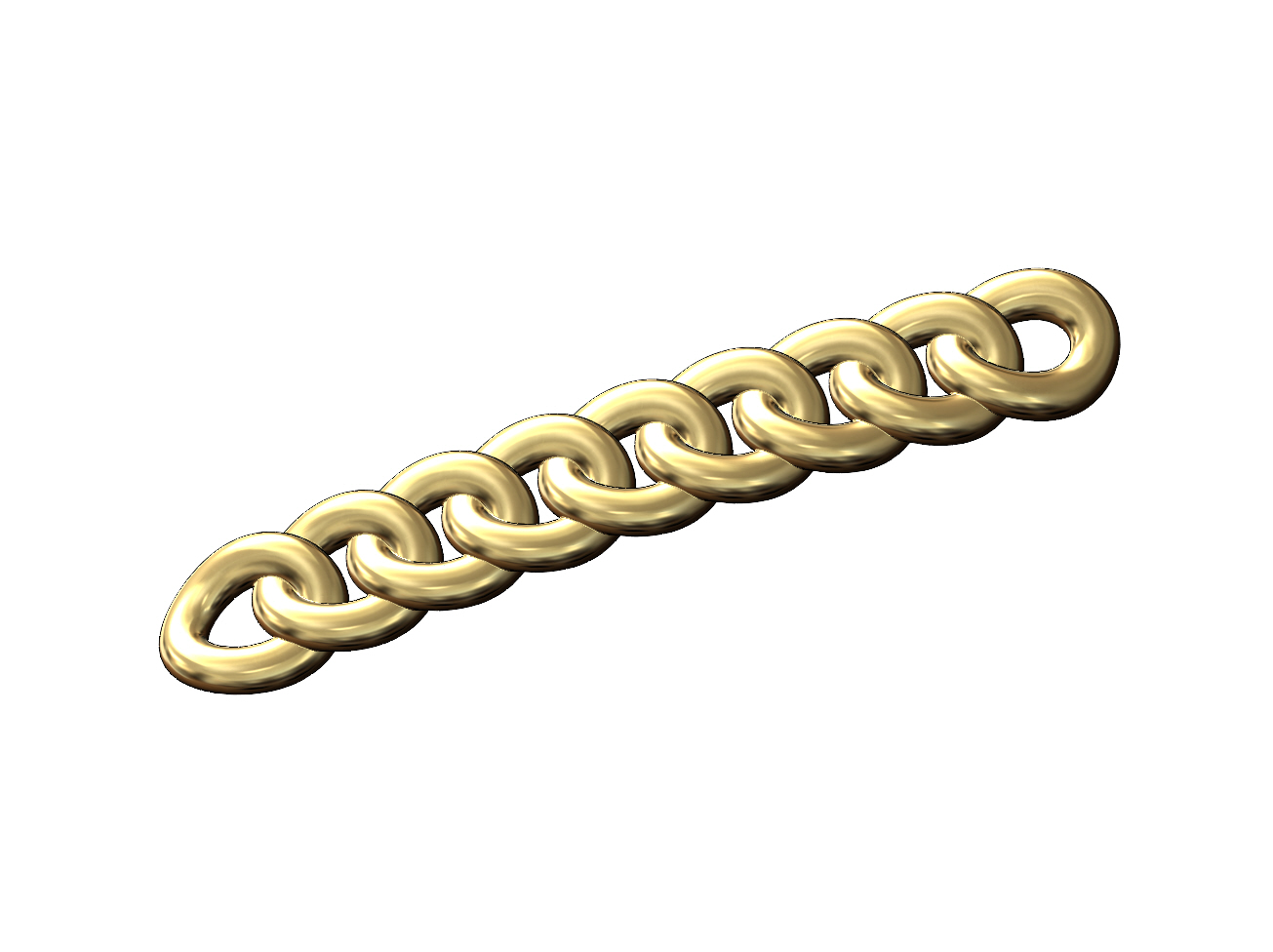 🔗 Solid Cuban link chain bracelet ornament 3D print model・ STL File for ...