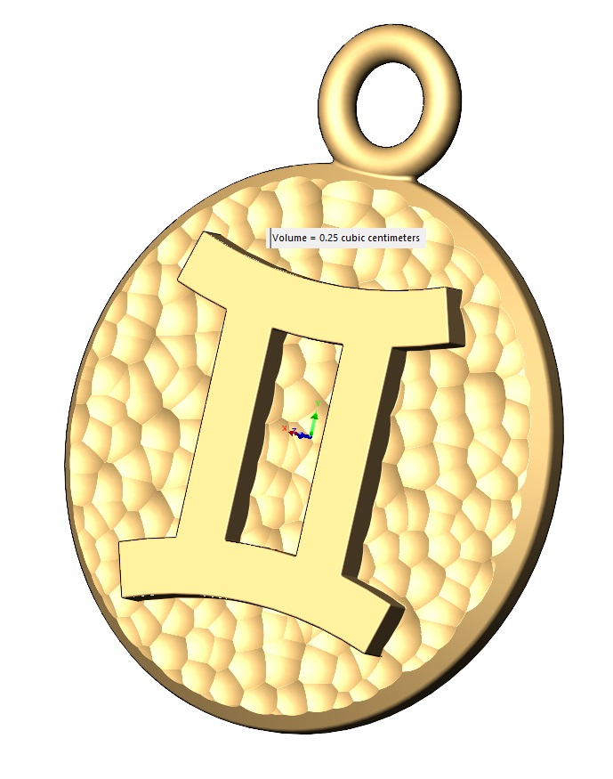 STL file Gemini sign coin pendant and charm 3D print model ♊ (3MF)・3D ...