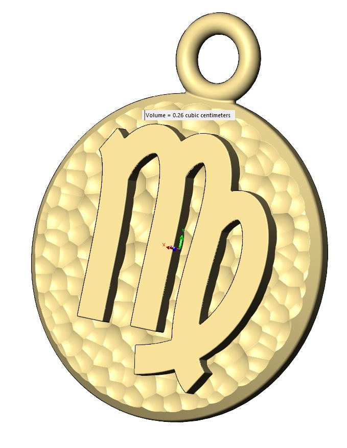 STL file Virgo sign coin pendant and charm 3D print model ♍ (3MF)・3D ...