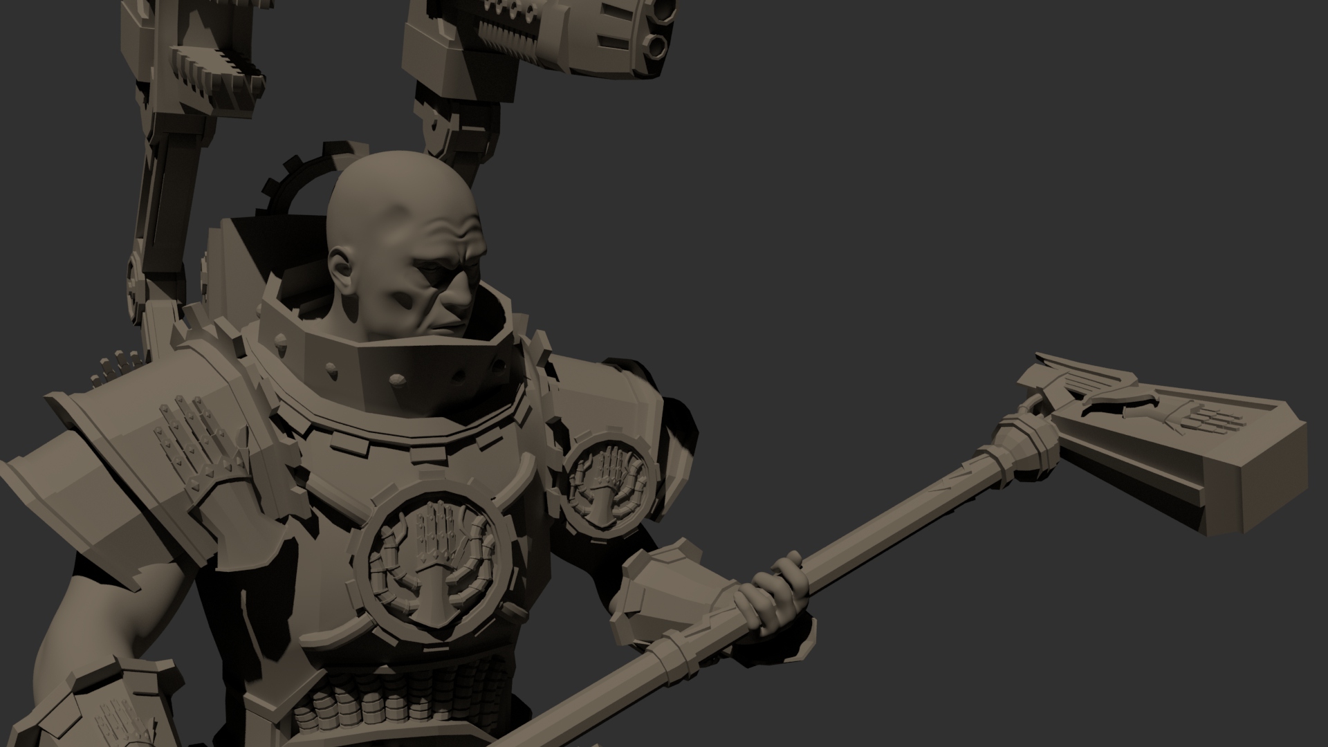 STL file iron hands primarch 🤲 ・3D printing template to download・Cults