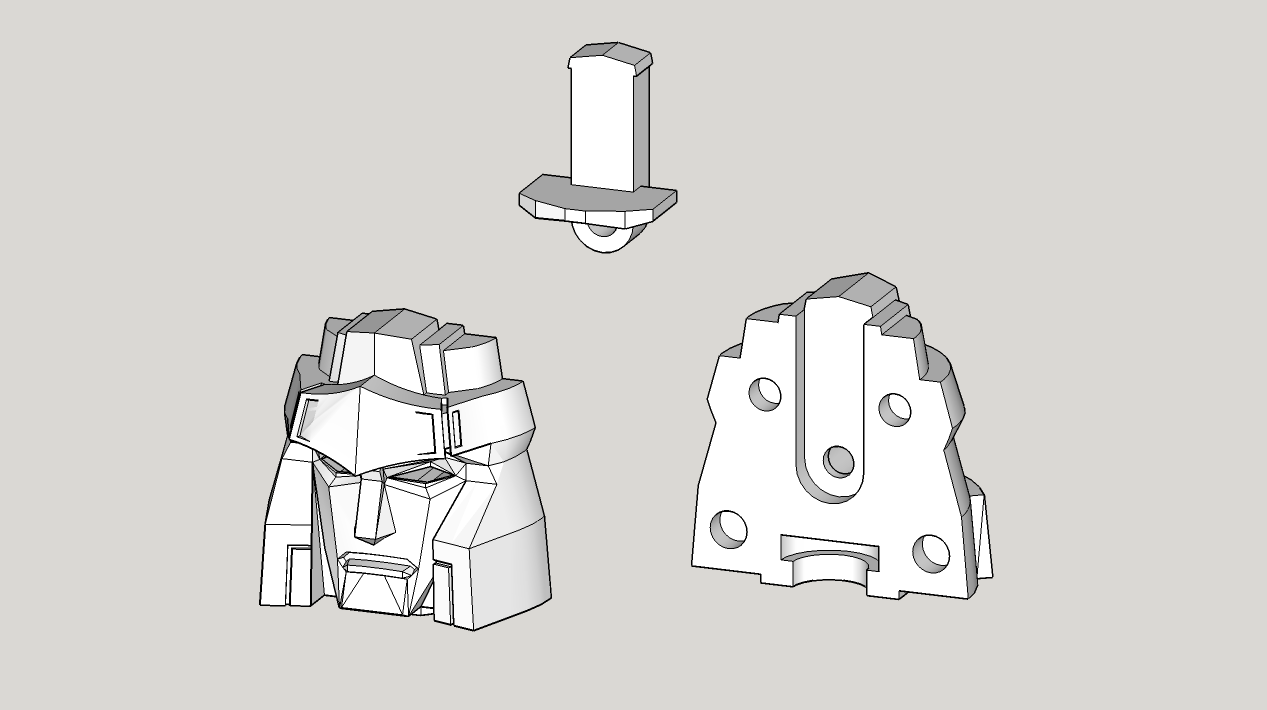 Free 3D file Shattered Glass Megatron Head 3 part model 🤖 ・3D printer ...