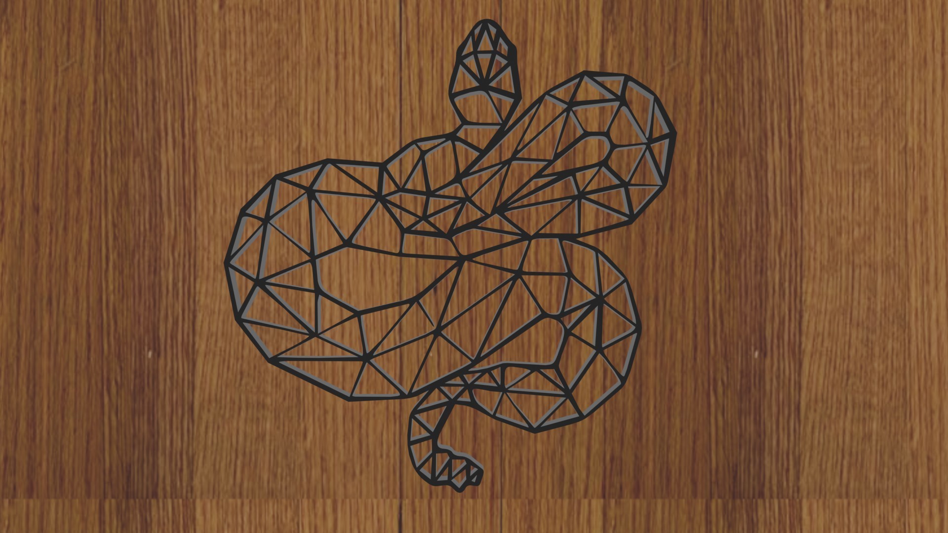 STL file KEYCHAIN / PENDANT SNAKE GEOMETRIC 🗝️・Template to download and ...