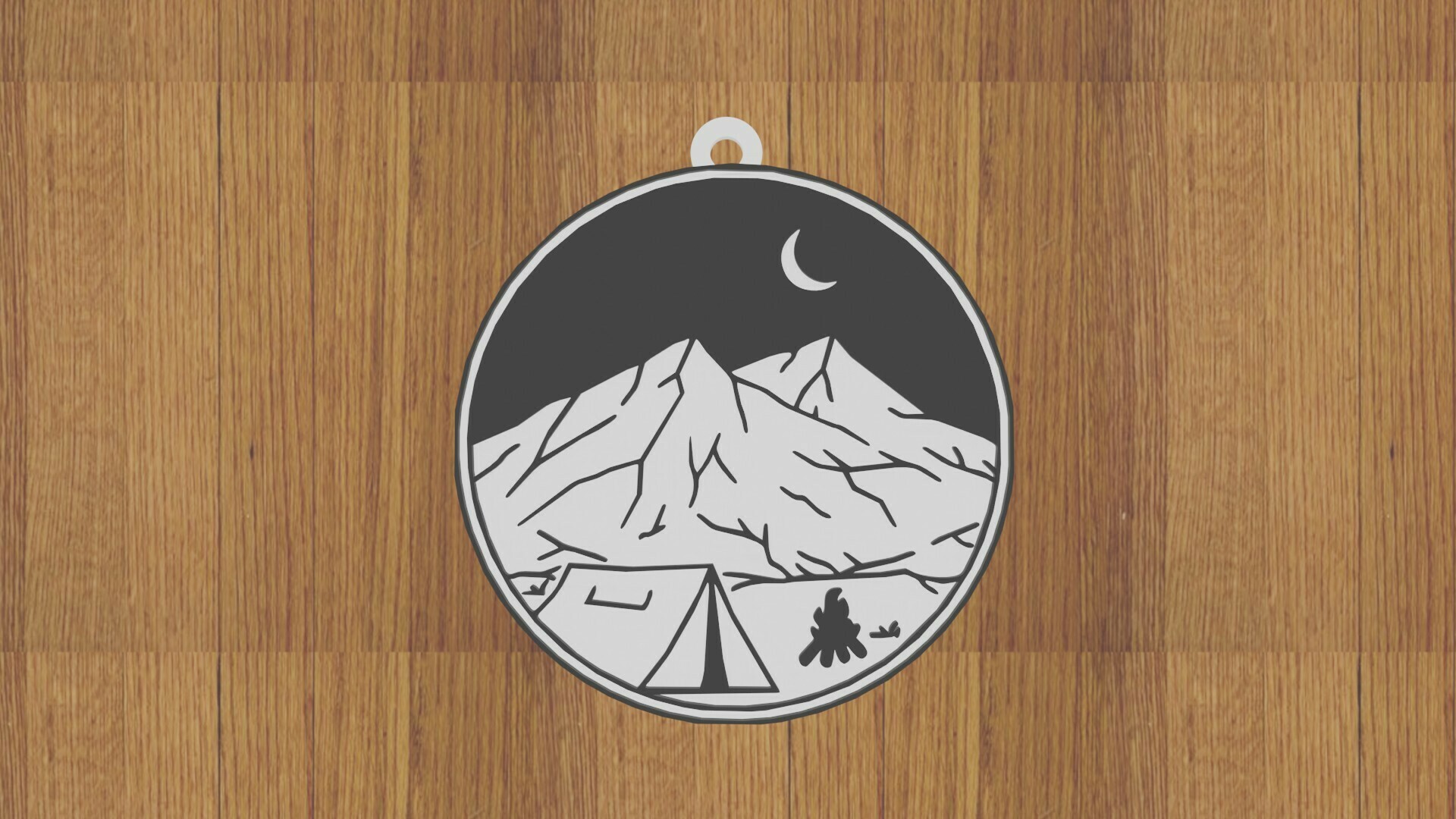 STL file KEYCHAIN LANDSCAPE 🗝️ ・3D printer model to download・Cults