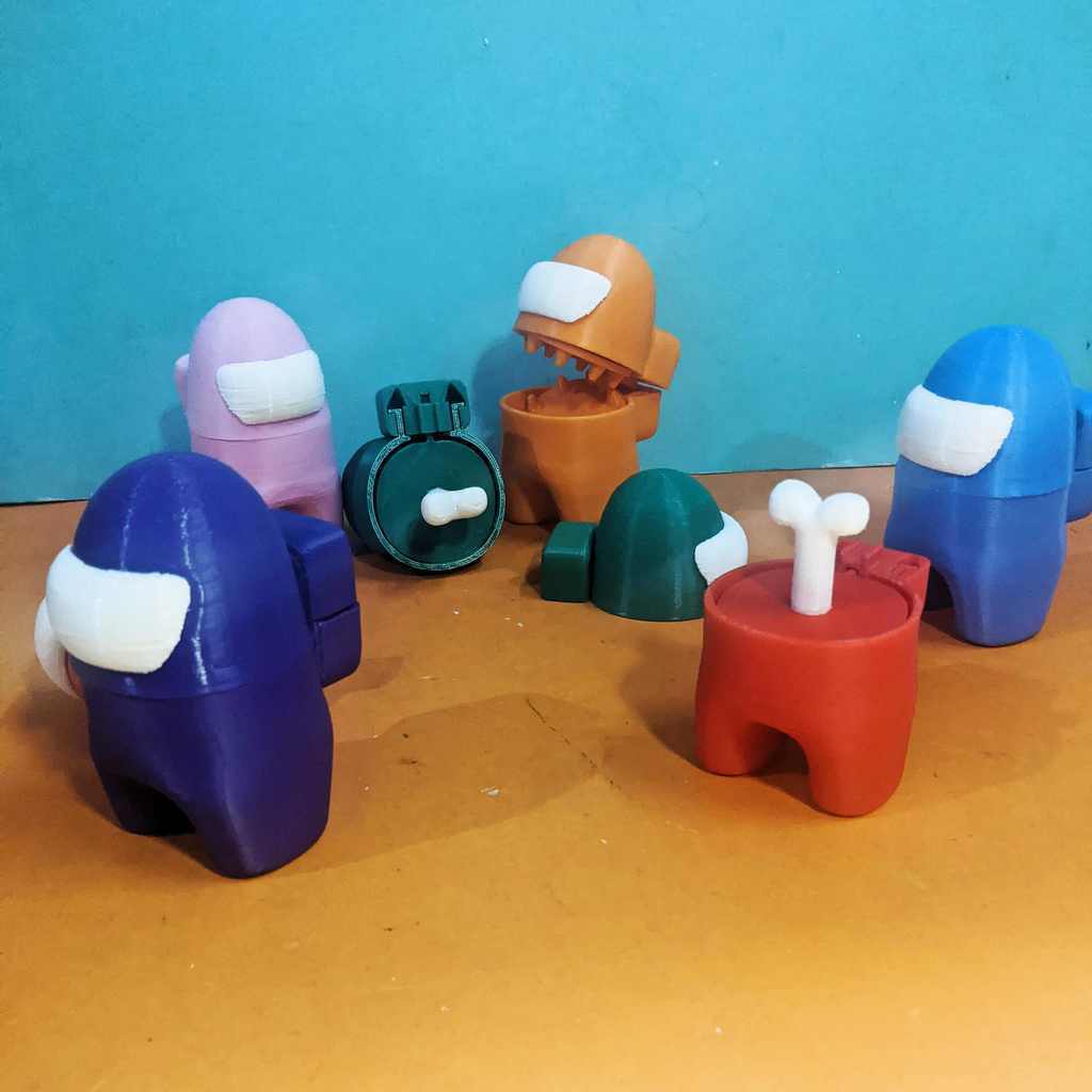 Free STL file Among Us Transforming Crewmate/Impostor 🎠 ・3D print model ...