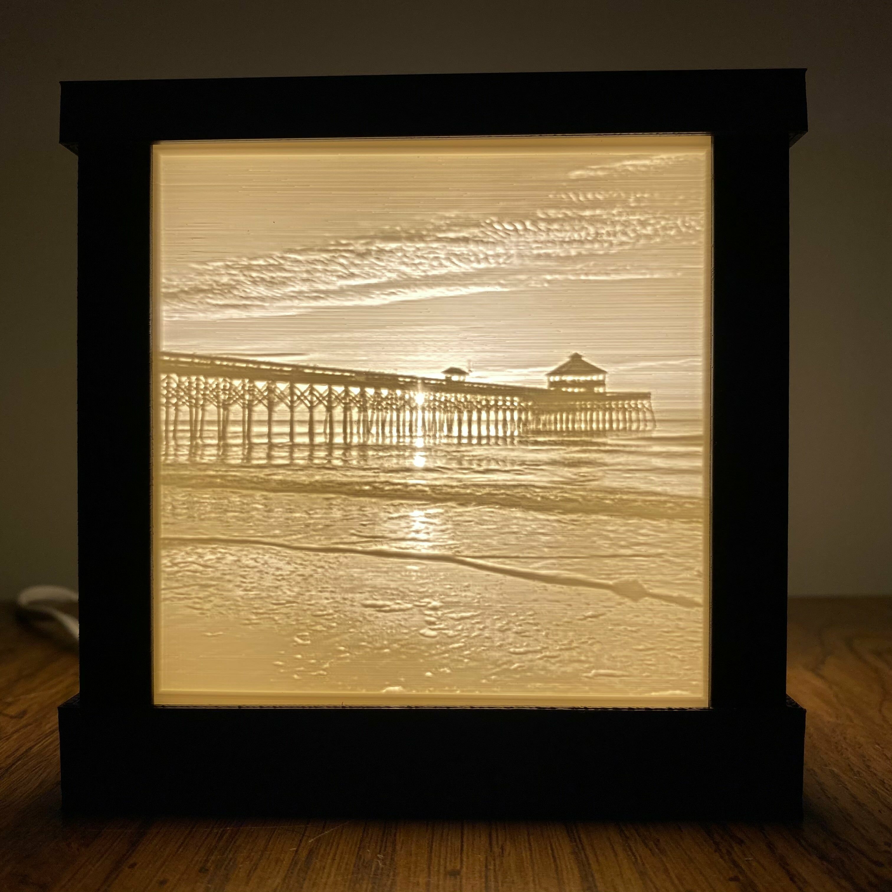 📦 Lithophane Box (Holds 5 Litho Panels)・ STL File for 3D printing・Cults