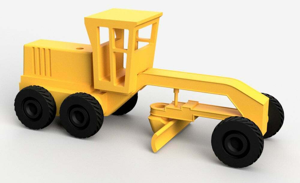 Free STL file Mini road grader 🎲 ・Object to download and to 3D print・Cults