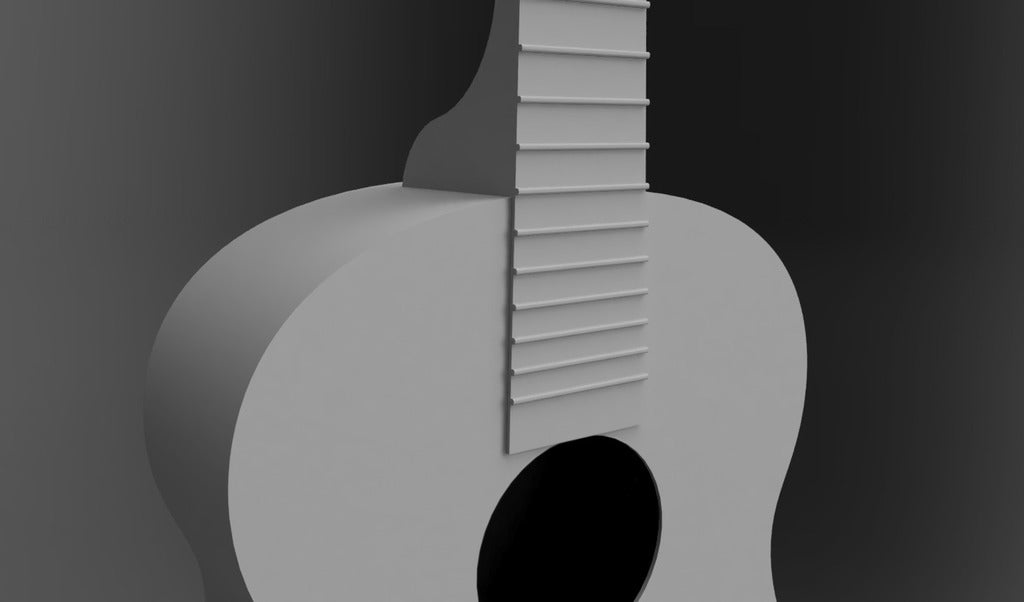🎸 Acoustic Guitar・Free STL File for ・Cults