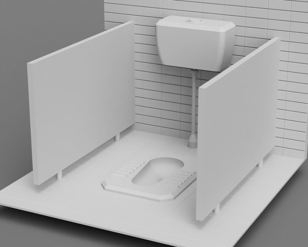 Free STL file Toilet Diorama 🚽 ・3D printing design to download・Cults