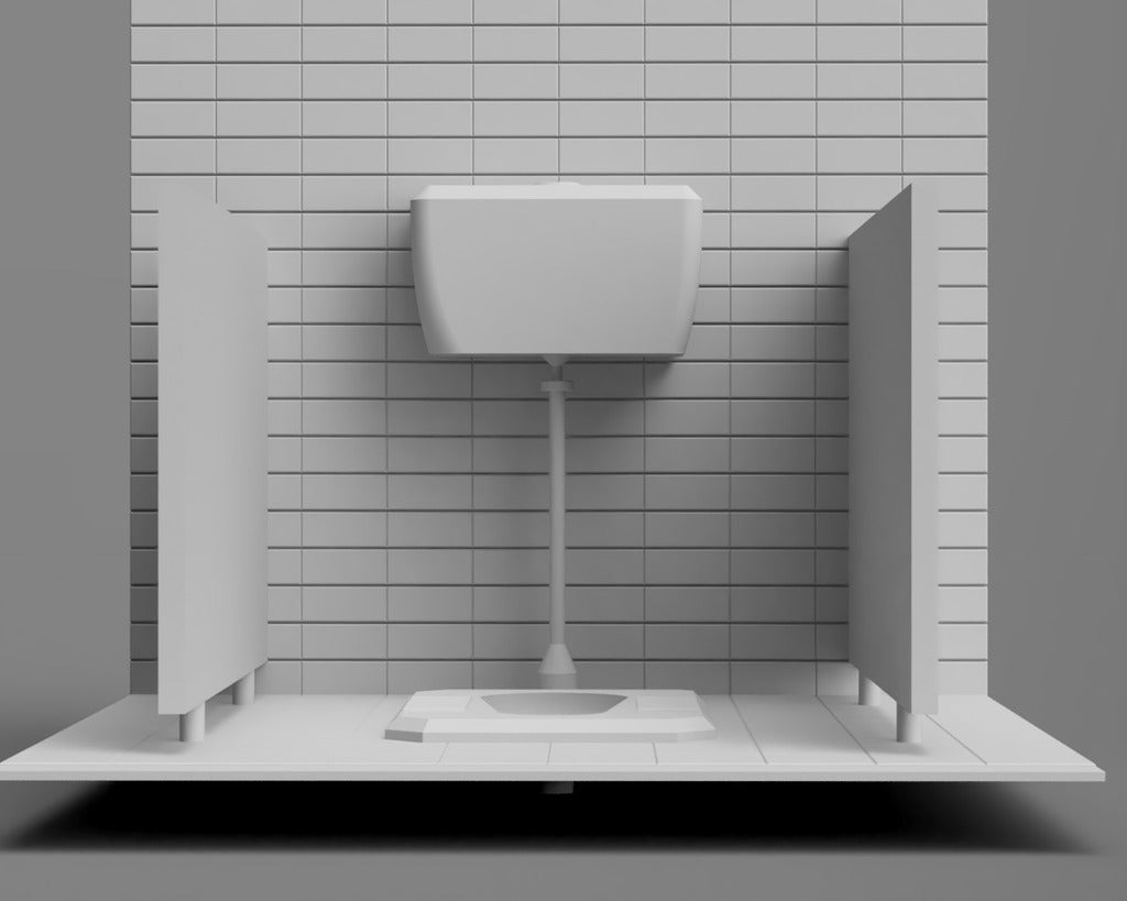 Free STL file Toilet Diorama 🚽 ・3D printing design to download・Cults