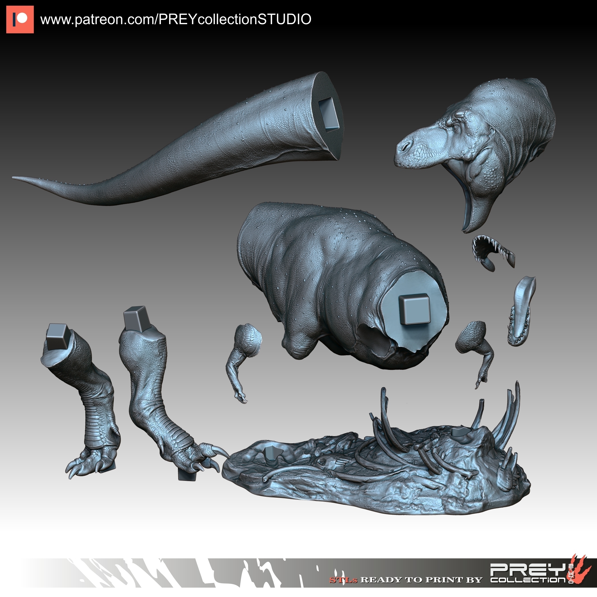 🦖 T-REX・ 3D File for 3D printing・Cults