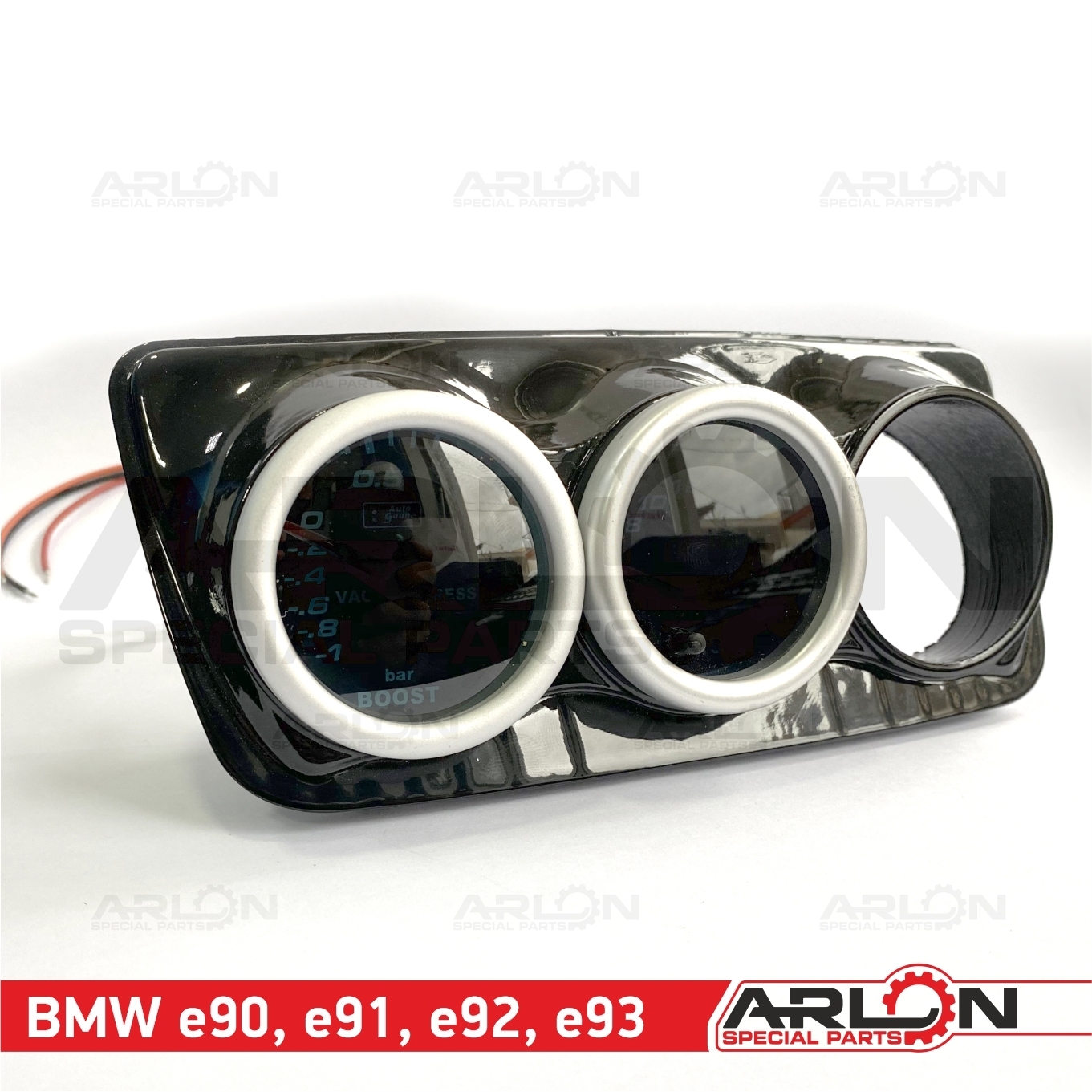 👽 Ash Tray Console Gauge Pod , 3x 52mm, Fits BMW series 3 E90/91/92/93 ...