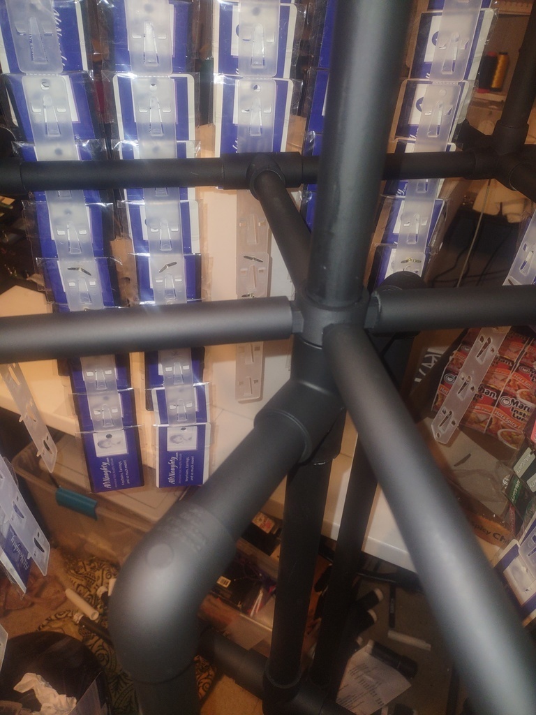 Free 3D file 4-Way 1/2" PVC Connector for Rotating Earring Display Stand 💍 ・3D printing model to ...