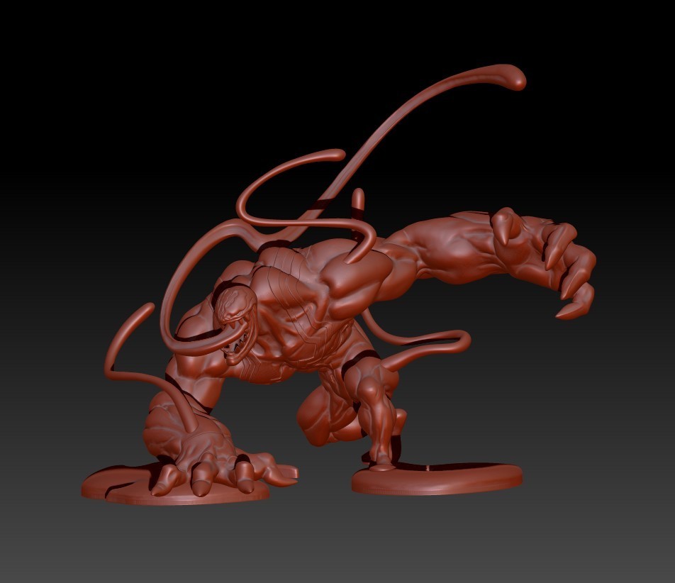 3D file VENOM - ACTION POSE 👾 ・3D print object to download・Cults