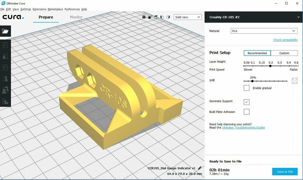 Free STL file Dial Gauge holder CR-10 (stock) 🧞‍♂️ (GCODE)・3D printing ...
