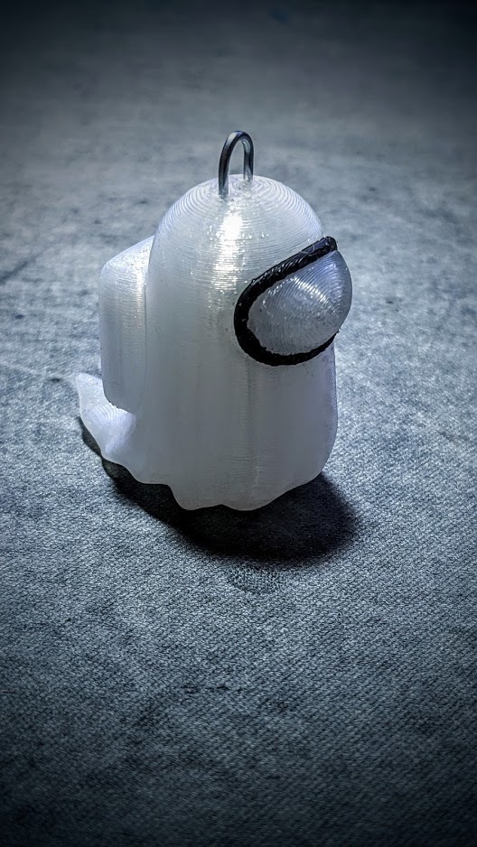 Free STL file Among Us Ghost Keychain 👻 ・3D printer model to download・Cults