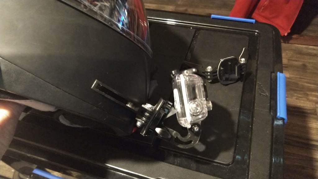 Free STL file Gopro Motorcycle Helmet Chin Mount (Motoradds clone) 🏍️ ...